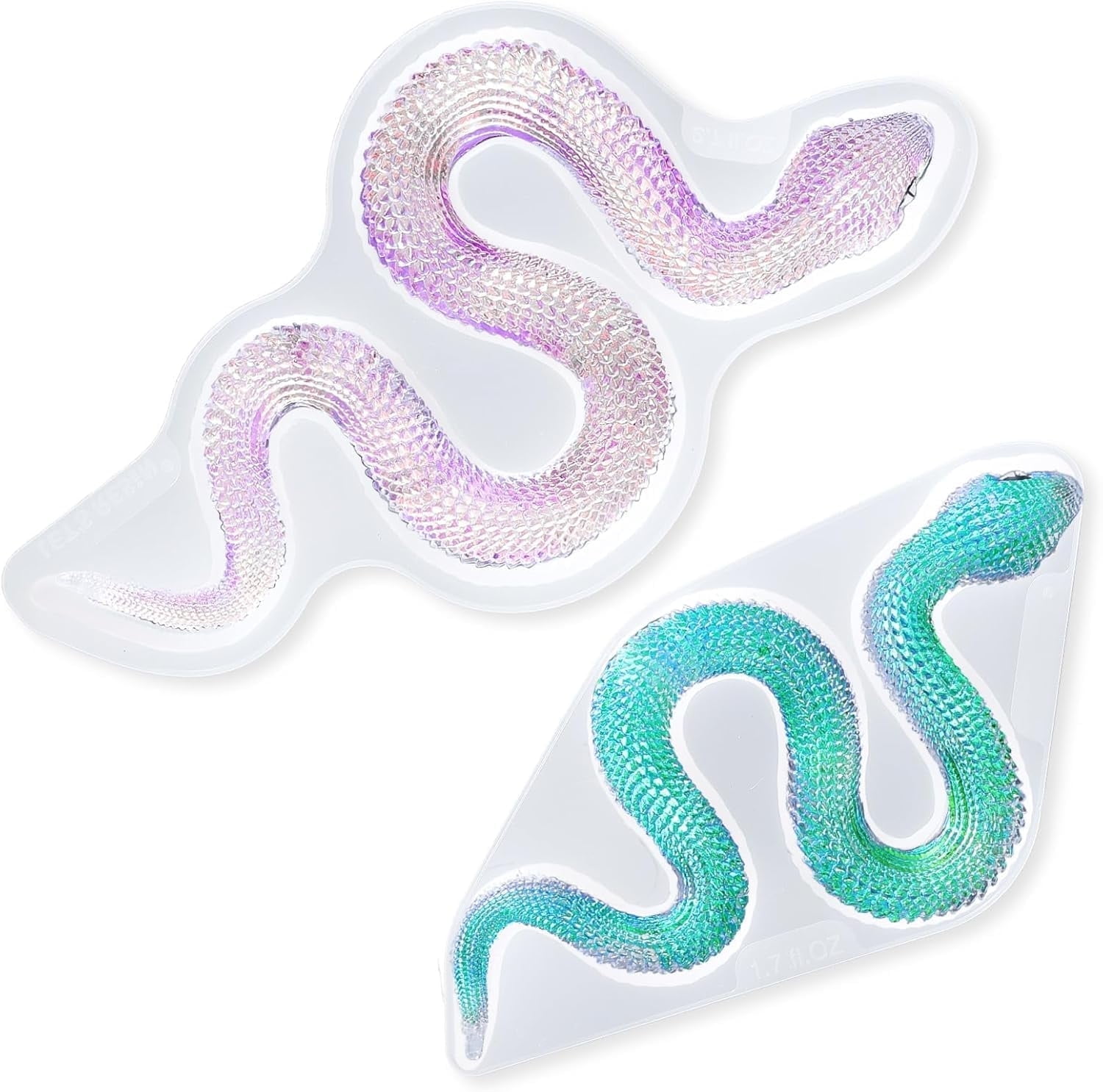 LET'S RESIN 2Pcs 3D Snake Silicone Molds (Large & Small), Easy ...