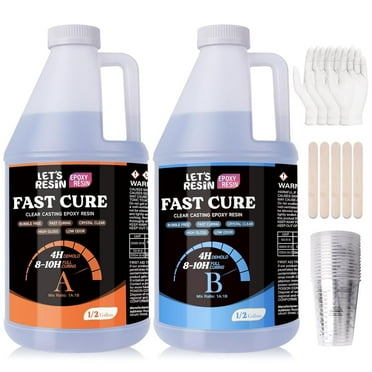 Nicpro Epoxy Resin Kit - 2 Gallon, Self-Leveling, Non-Toxic, Hardener ...