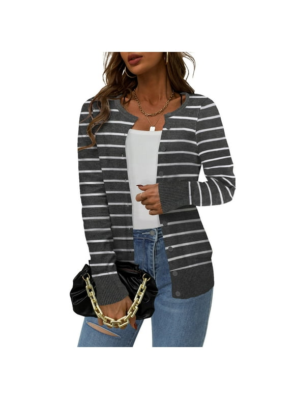 Womens Button Up Sweaters