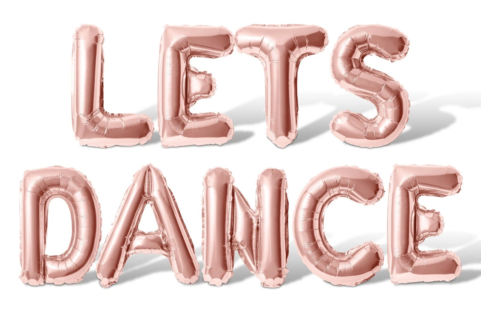 LETS DANCE Letter Balloon Banner - Engagement, Wedding, Birthday ...