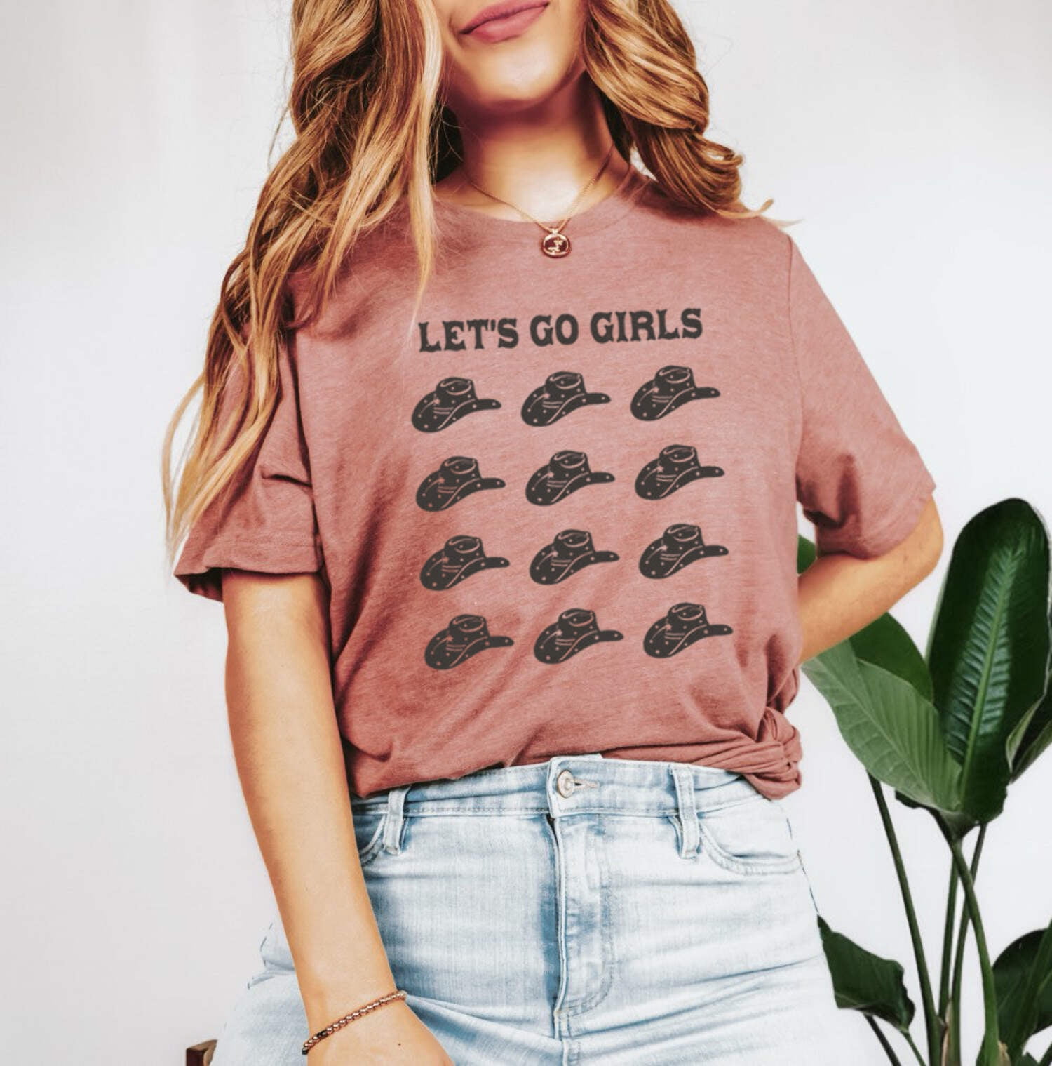 LETS GO GIRLS Grpahic Short sleeve Tees - Walmart.com