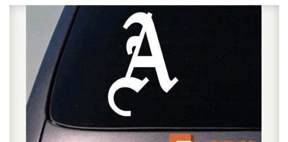LETTER A 6" STICKER DECAL OLD ENGLISH TRUCK CAR WINDOW TEACH GIRL CRAFT ...