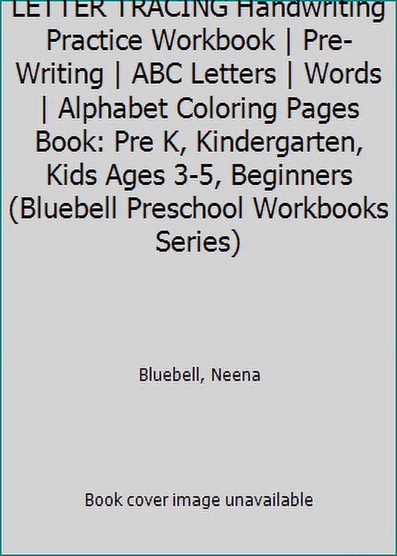 Pre-Owned LETTER TRACING Handwriting Practice Workbook | Pre-Writing ...