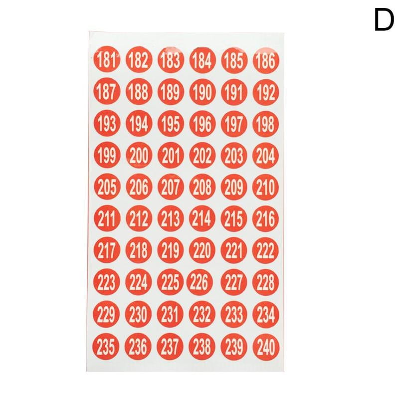 LETTERS NUMBERS STICKERS RED self Adhesive Alphabet Craft R2K1 ...