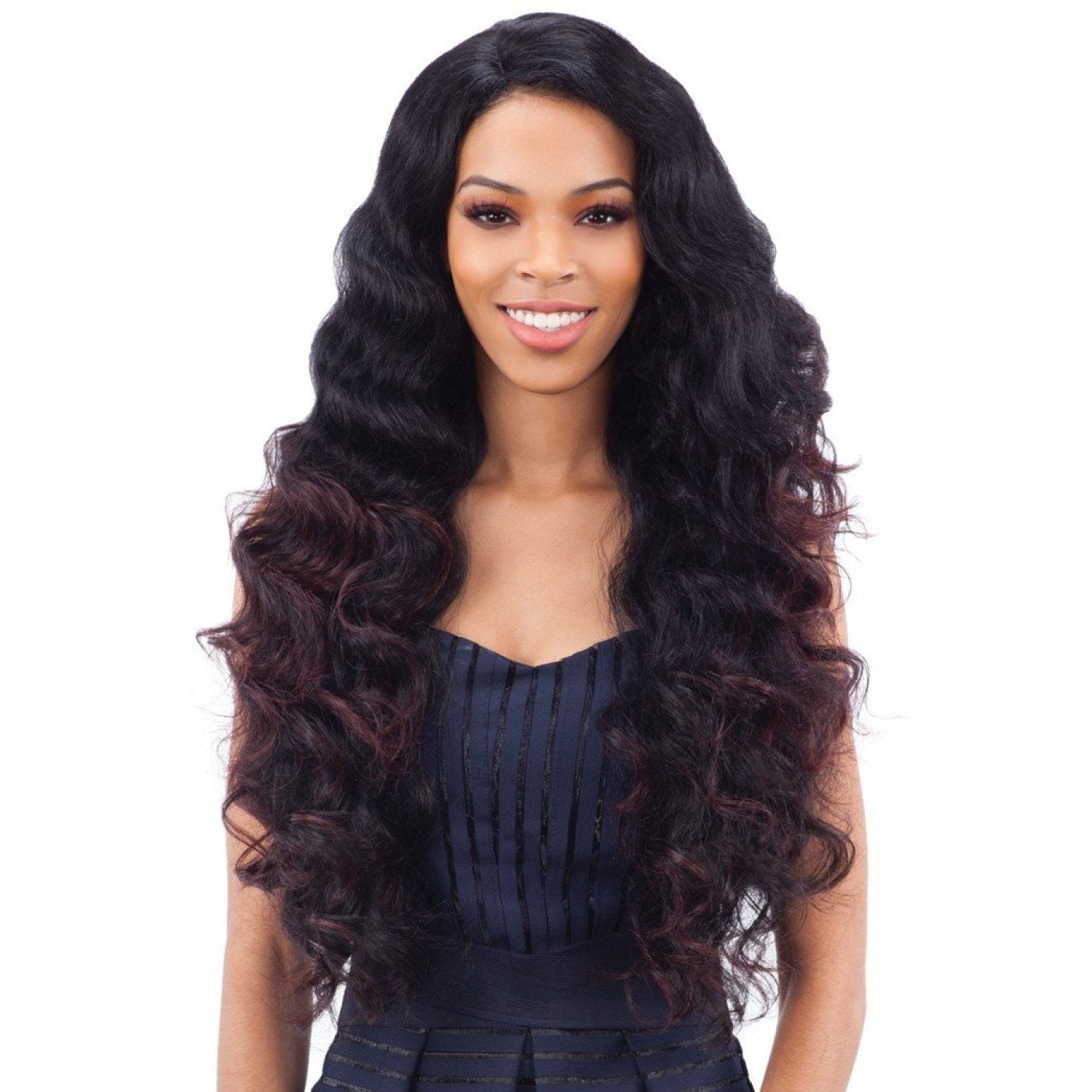 LETTY (1B Off Black) - FreeTress Equal Synthetic Invisible L Part Full ...