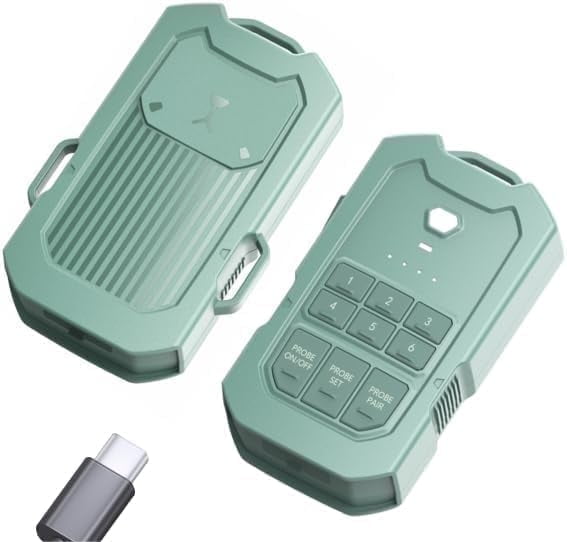 LETWESAF Wireless Radar Motion Alarm System, Rechargeable Battery, 1/2 ...