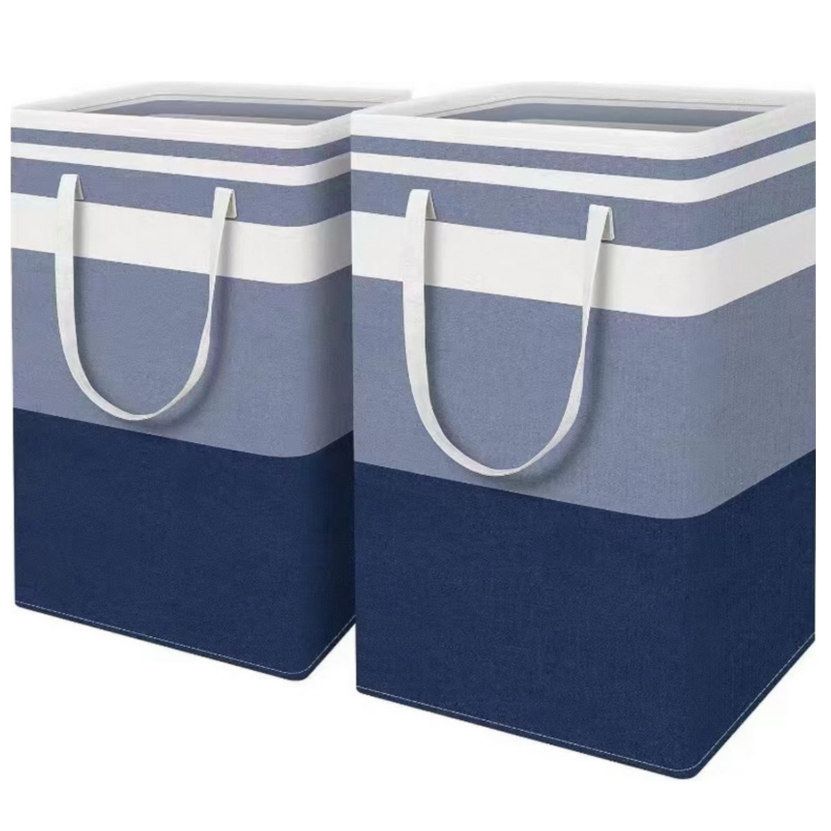 LEUCHTAMOR 2Pack 75L Laundry Basket Hamper Large Collapsible Laundry ...