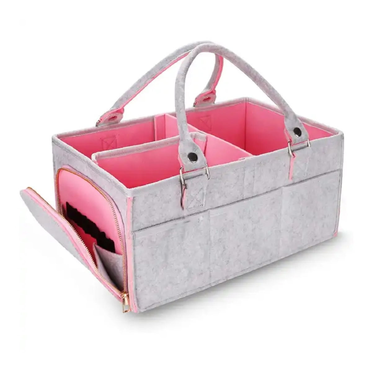 LEUCHTAMOR Baby Diaper Caddy Organizer for Girl Boy Large Nursery ...
