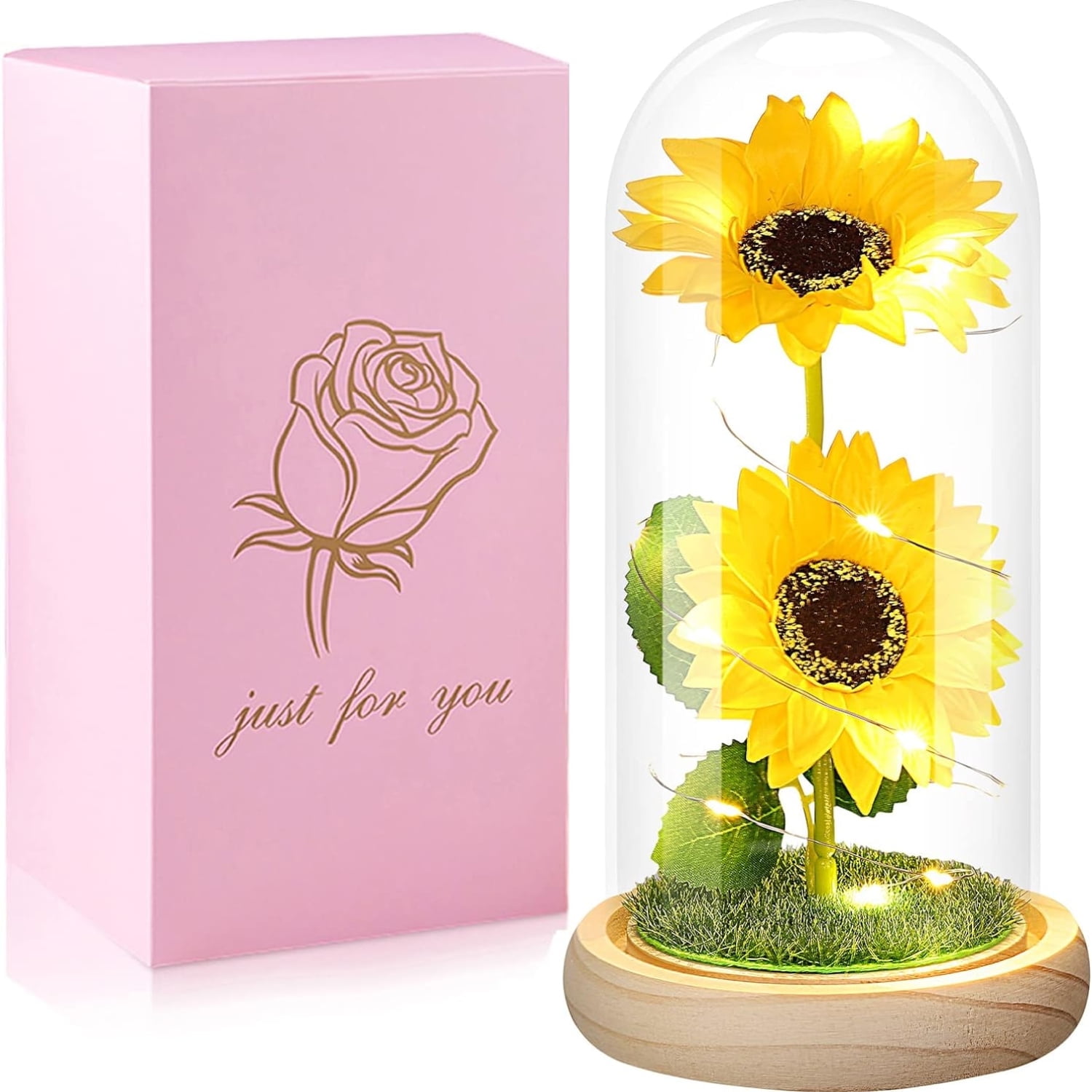 LEUCHTAMOR Sunflower Gifts for Mom,Artificial Sunflower Girasoles Gift ...