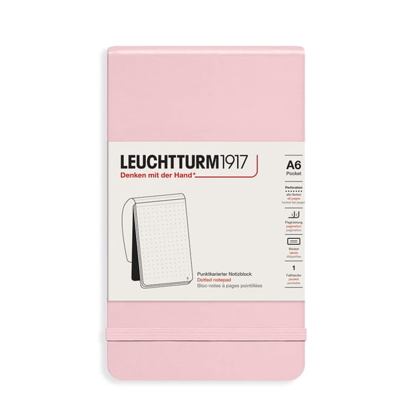 LEUCHTTURM1917 - Pocket Notepad A6-184 Dotted Micro-Perforated Pages ...