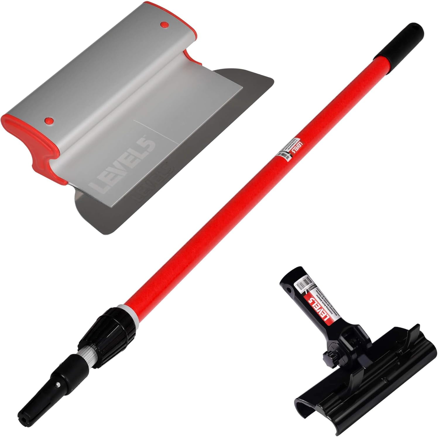 LEVEL5 Skimming Blade Combo, 10" Blade + 52" - 90" Extension Handle ...