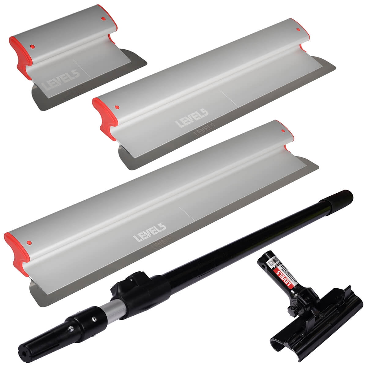LEVEL5 Skimming Blade Set - 10", 24" & 32" Blades & Handle + Adapter ...