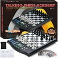 LEVEROAM LC01 Electronic Chess Set, Magnetic Pieces, 32-Bit AI Engine ...