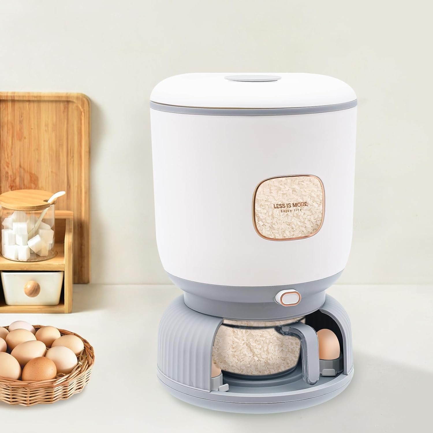 LEVGRY Airtight Rice Storage ContainersAirtight Cereal Storage ...