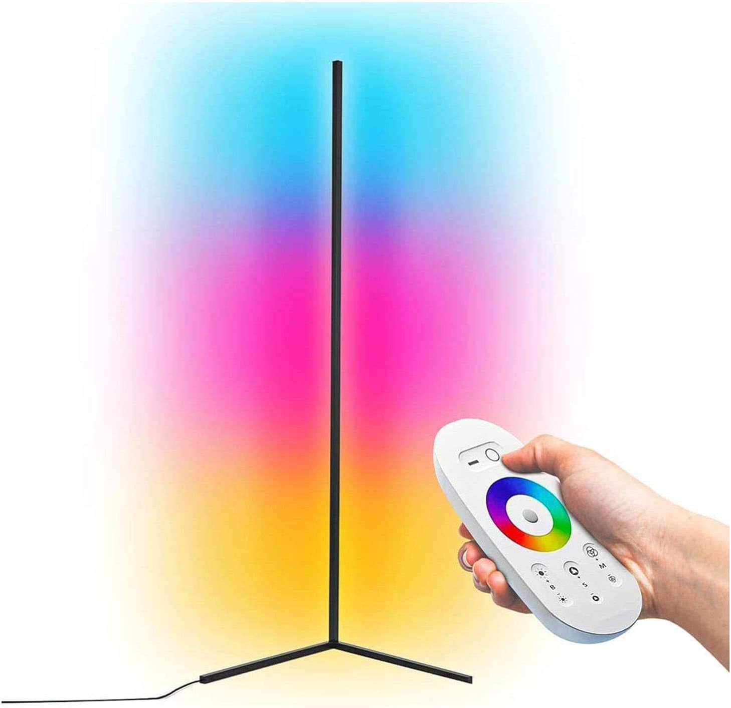 LEVGRY Floor lamp with Remote led Corner lamp for Bedroom led Strip ...