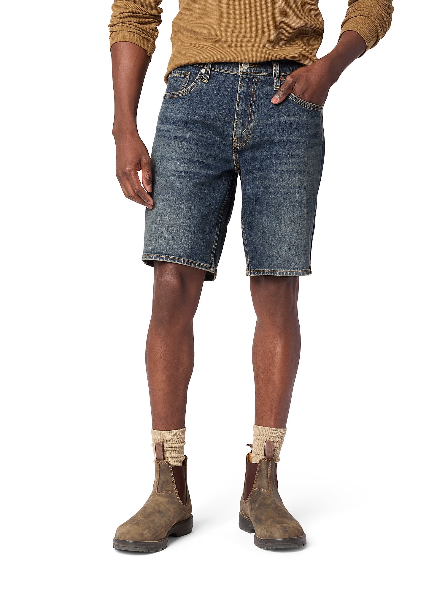 Levi Strauss Signature Men's and Big and Tall Classic Denim Shorts ...