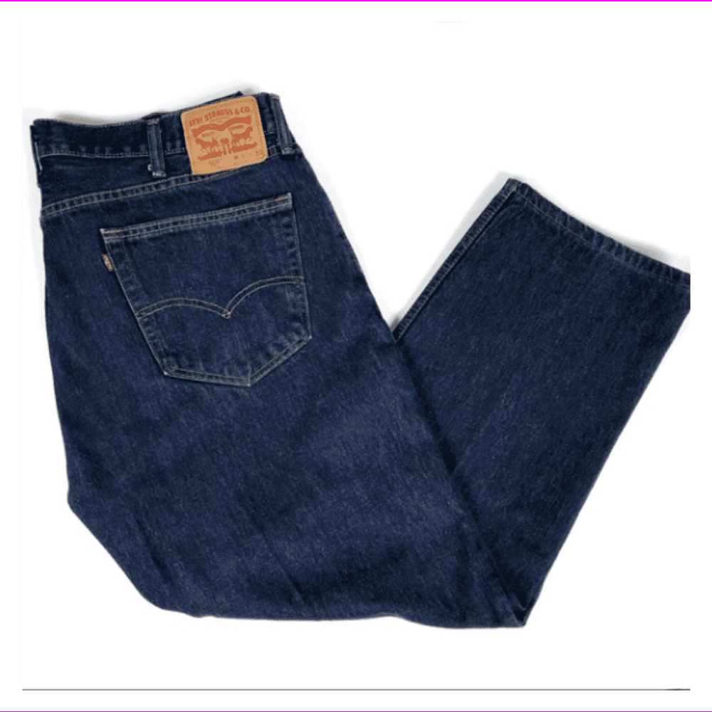 Levis Men's 505 Regular Jeans (Dark Jeans, 32X30) - Walmart.com