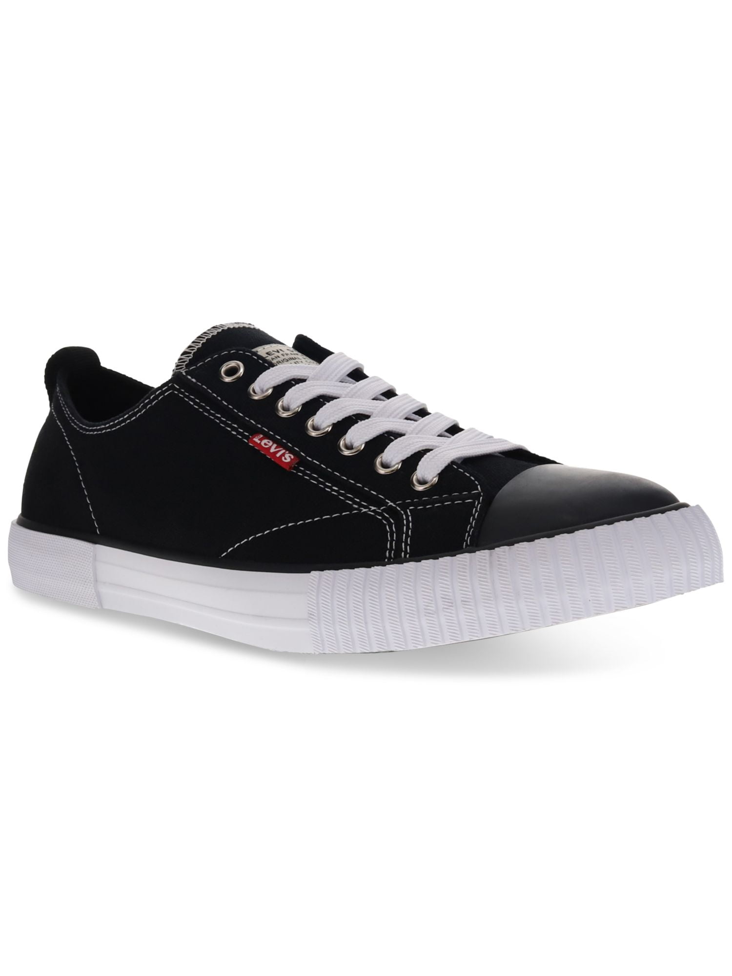 LEVI'S Mens Navy Removable Insole Cushioned Anikin Round Toe Lace-Up ...