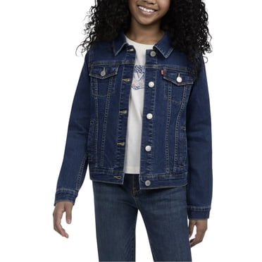 Levi's Girls Denim Trucker Jacket with Signature Pockets, Sizes 4-16 ...