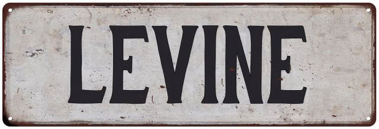 LEVINE Vintage Look Rustic Chic Metal Sign 8x24 108240036595 - Walmart.com