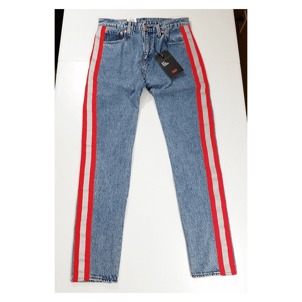 LEVIS 512 REFLECTIVE SIDE STRIPE SLIM TAPER FIT JEANS 34 32