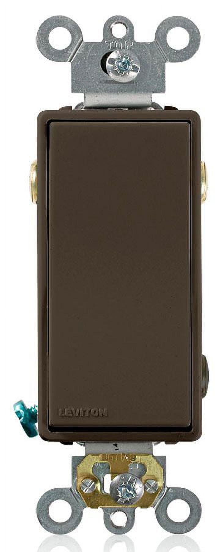 Leviton 5623-2 Decora 3-Way AC Quiet Rocker Switch, 20A, 120/277V ...