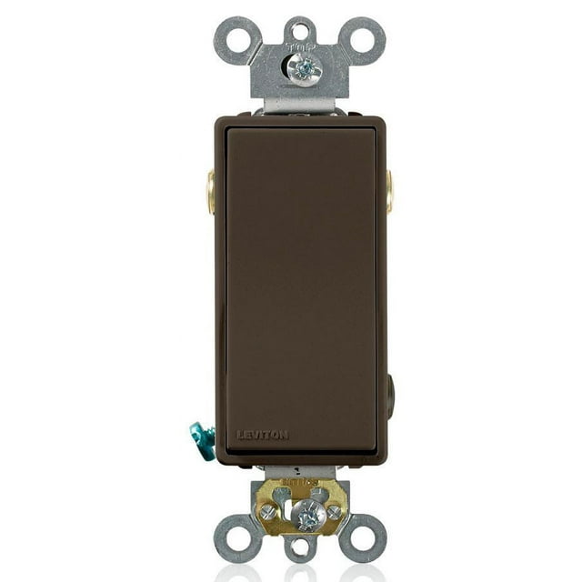 Leviton 5623-2 Decora 3-Way AC Quiet Rocker Switch, 20A, 120/277V ...