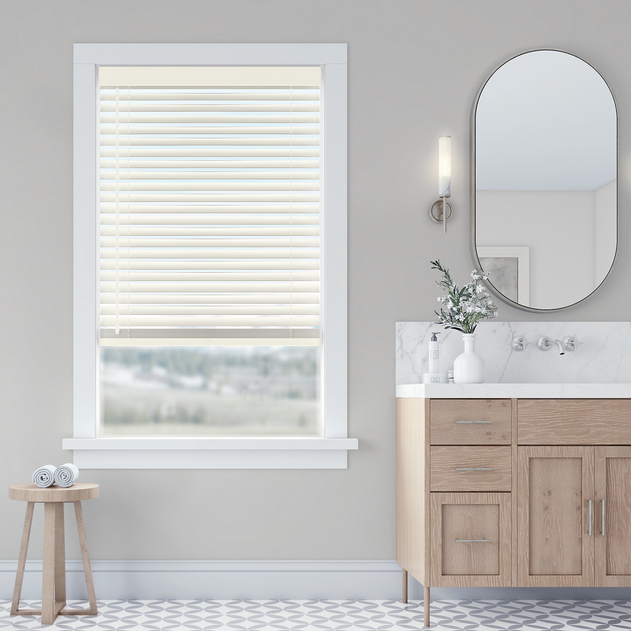 LEVOLOR Custom Reflections Collection, 2" Cordless Faux Wood Blinds ...