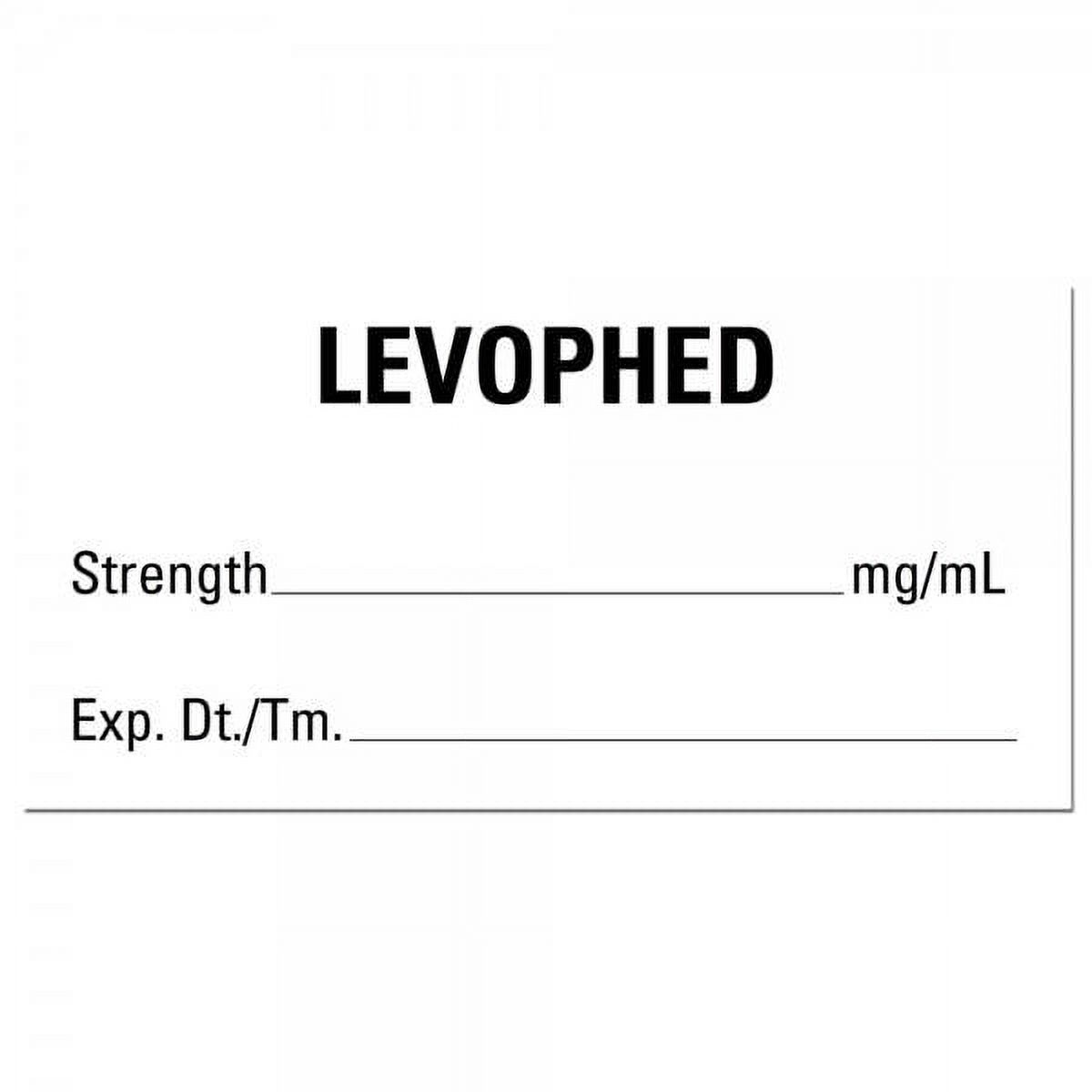 LEVOPHED Labels 2"x1" - Walmart.com