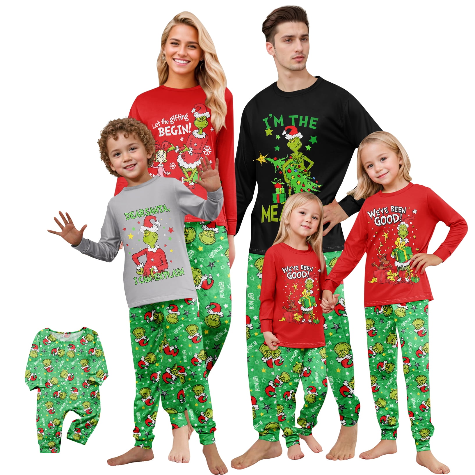 LEWEEN Family Christmas Pajamas Matching Set, Soft 2-Piece Matching ...