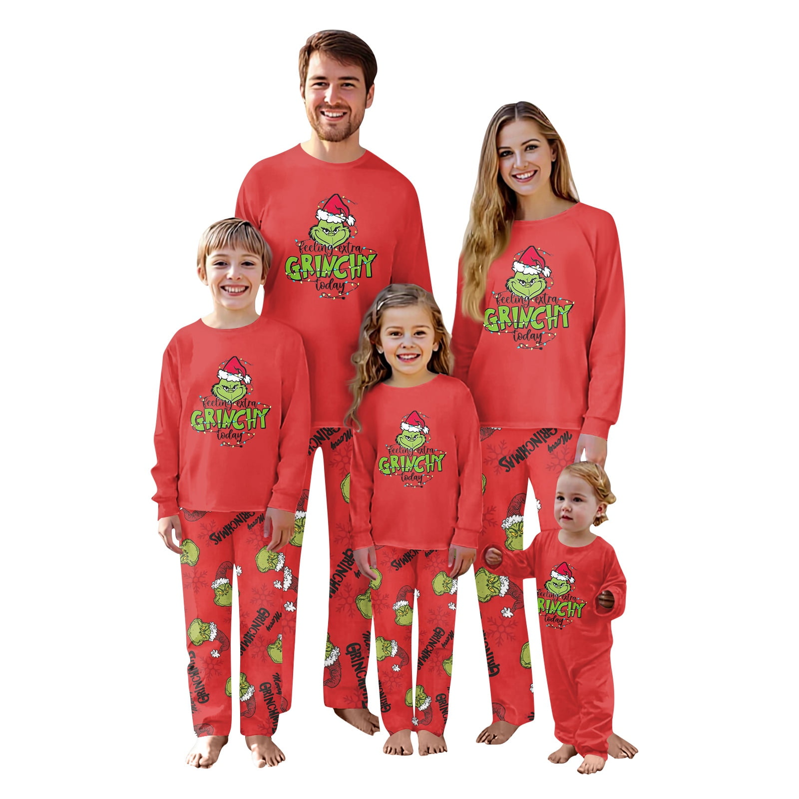 LEWEEN Family Christmas Pajamas Matching Sets, Cozy Matching Long ...