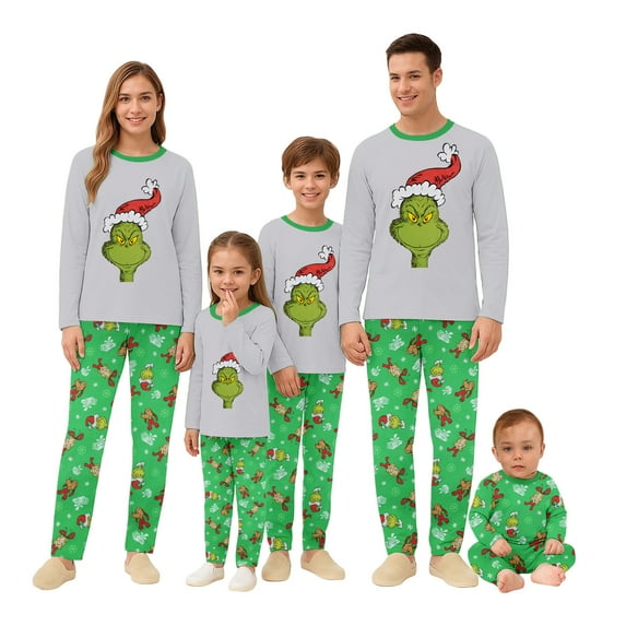 LEWEEN Family Christmas Pajamas Matching Sets, High-quality Long ...