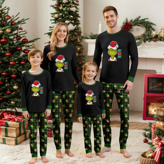 LEWEEN Family Christmas Pajamas Matching Sets, Ultra-Soft 2 Piece Xmas ...