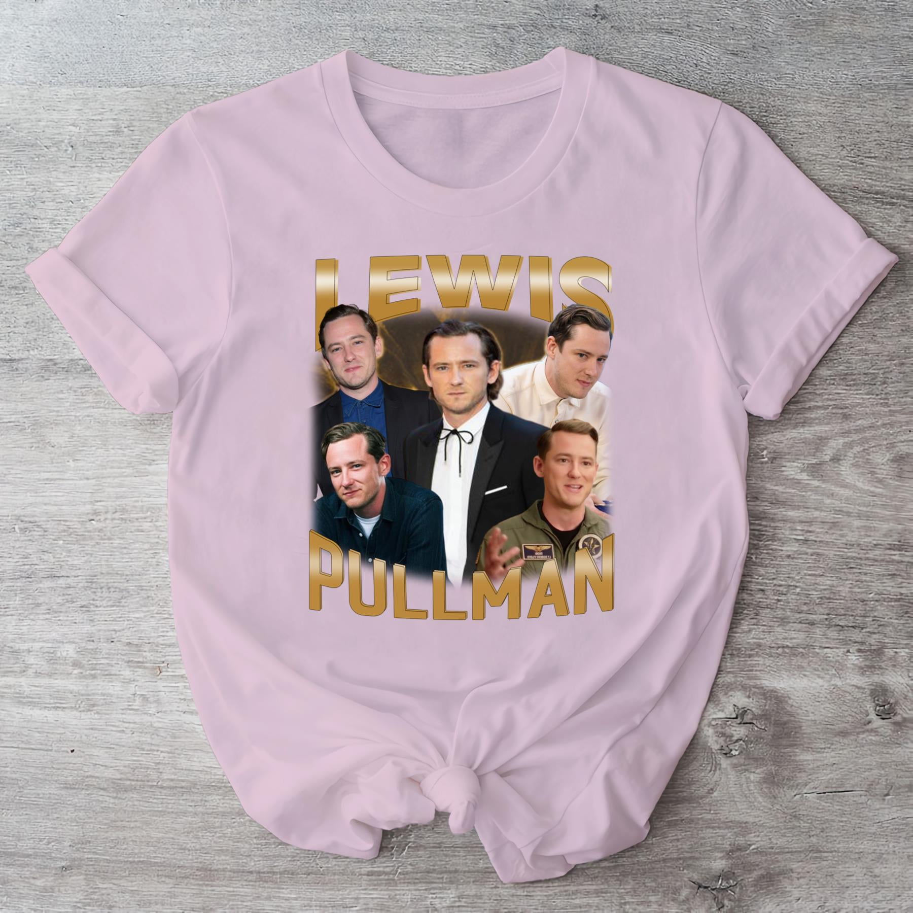LEWIS PULLMAN Retro T-shirt - Lewis Pullman Tee-TH10204 - Walmart.com