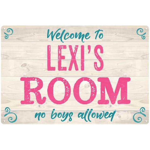 LEXI'S Room Kids Bedroom Sign 8x12 Metal Sign 208120089342 - Walmart ...