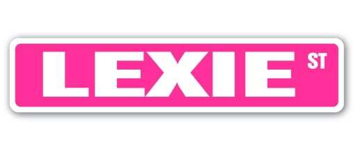 LEXIE Street Sign Childrens Name Room Sign | Indoor/Outdoor | 30" Wide ...