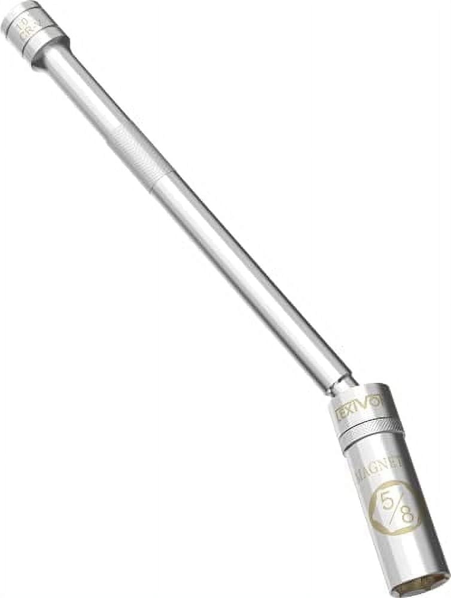 LEXIVON 5/8" Swivel Magnetic Spark Plug Socket, 3/8" Drive x 10" Total ...