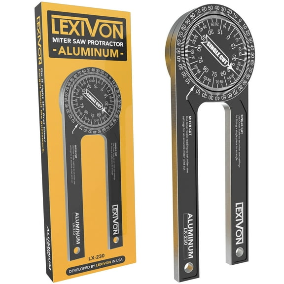 Aluminum Miter Saw Protractor | 7-Inch Rust Proof Angle Finder ...