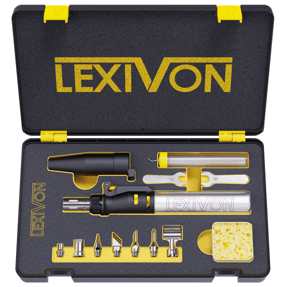 LEXIVON Pro-Grade 125-Watt Cordless Soldering Iron Kit | Adjustable ...