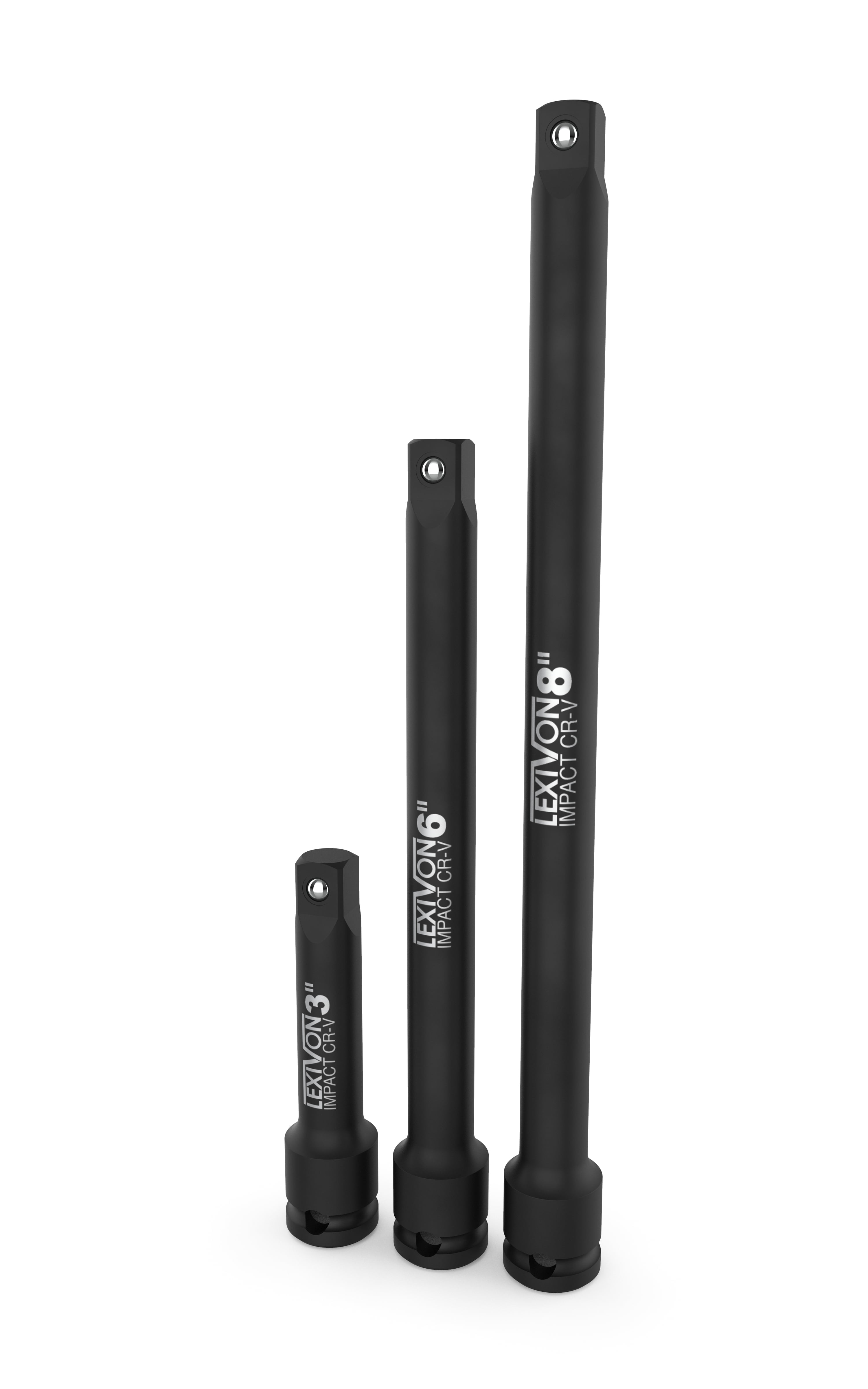 LEXIVON Impact Driver Extension Bar Set, 1/2" Drive | 3-Piece 3" 6" & 8 ...