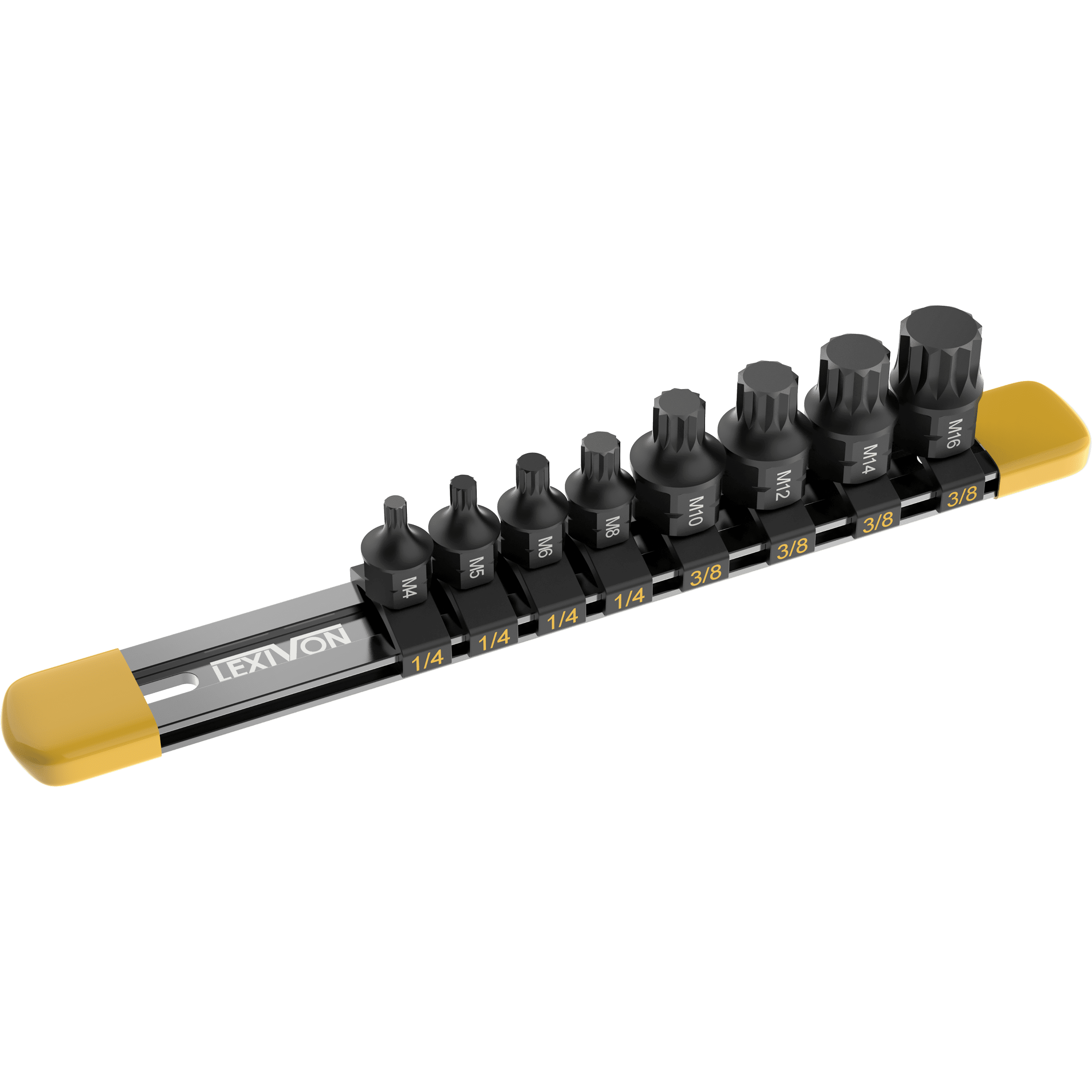 LEXIVON Triple Square Bit Socket Set, Dual Drive Supper Short XZN ...