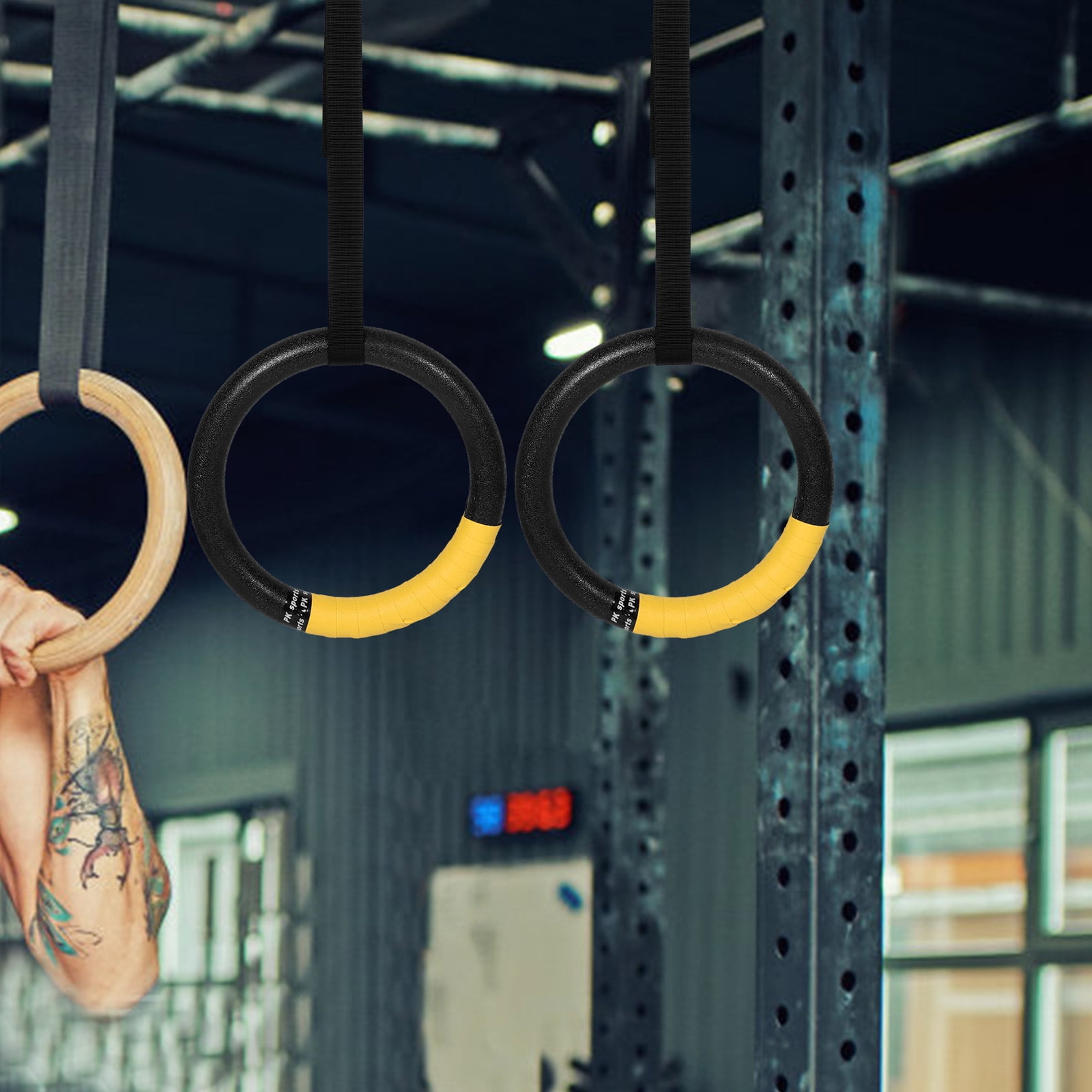 LEXSOMEO 1 Pair Of Gymnastics Equipment For Home Fitness Rings ...