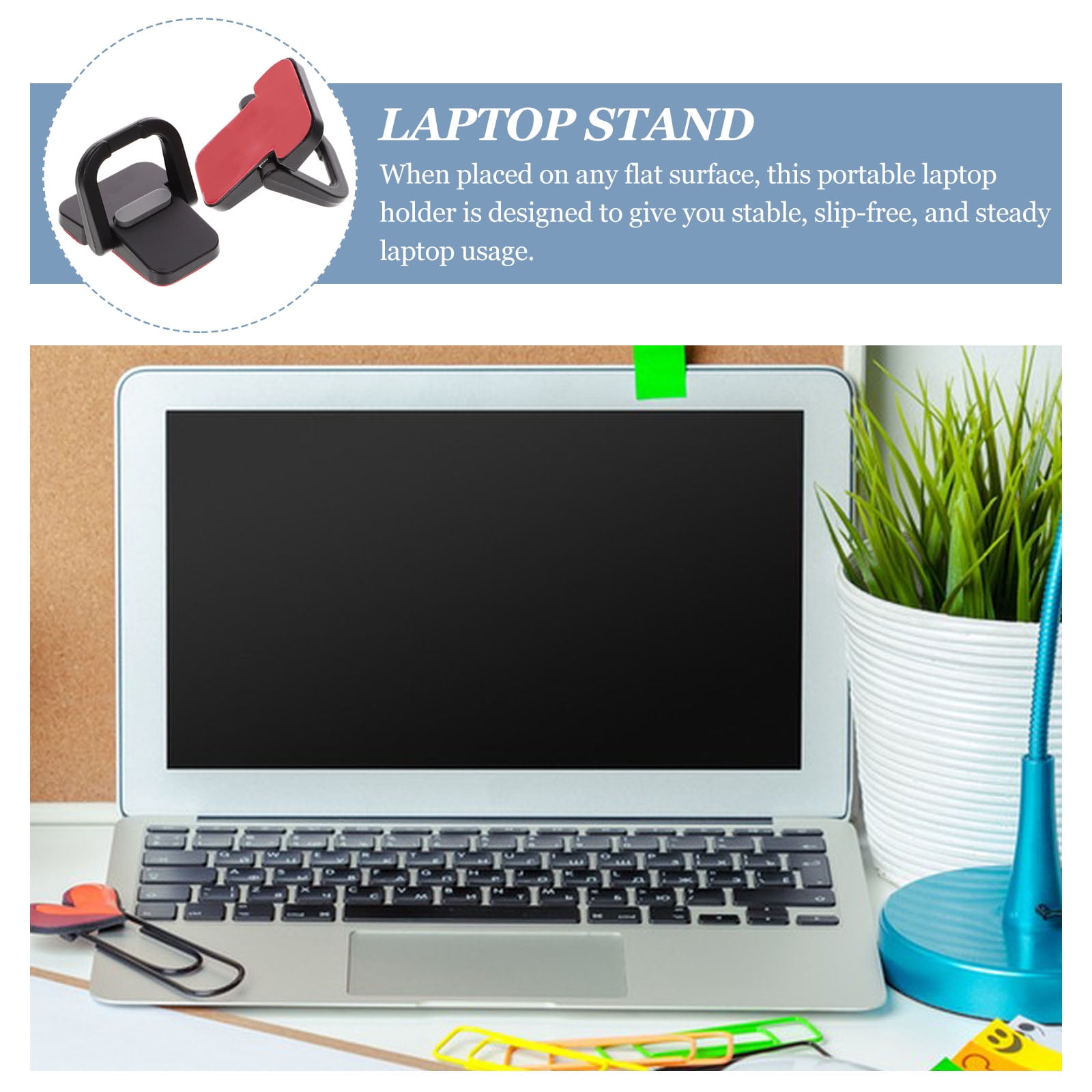 LEXSOMEO 1 Pair of Notebook Computer Heightening Stand Laptop Riser ...