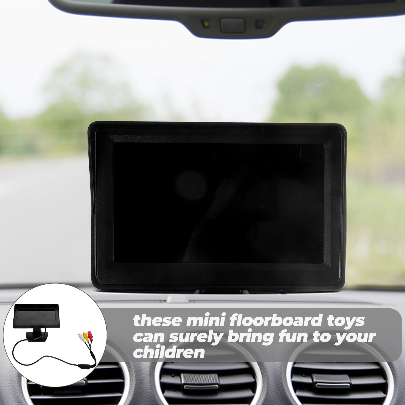 RENACLIPY 1Set Backup Camera Monitor 4.3 Inch LCD Display Screen for ...