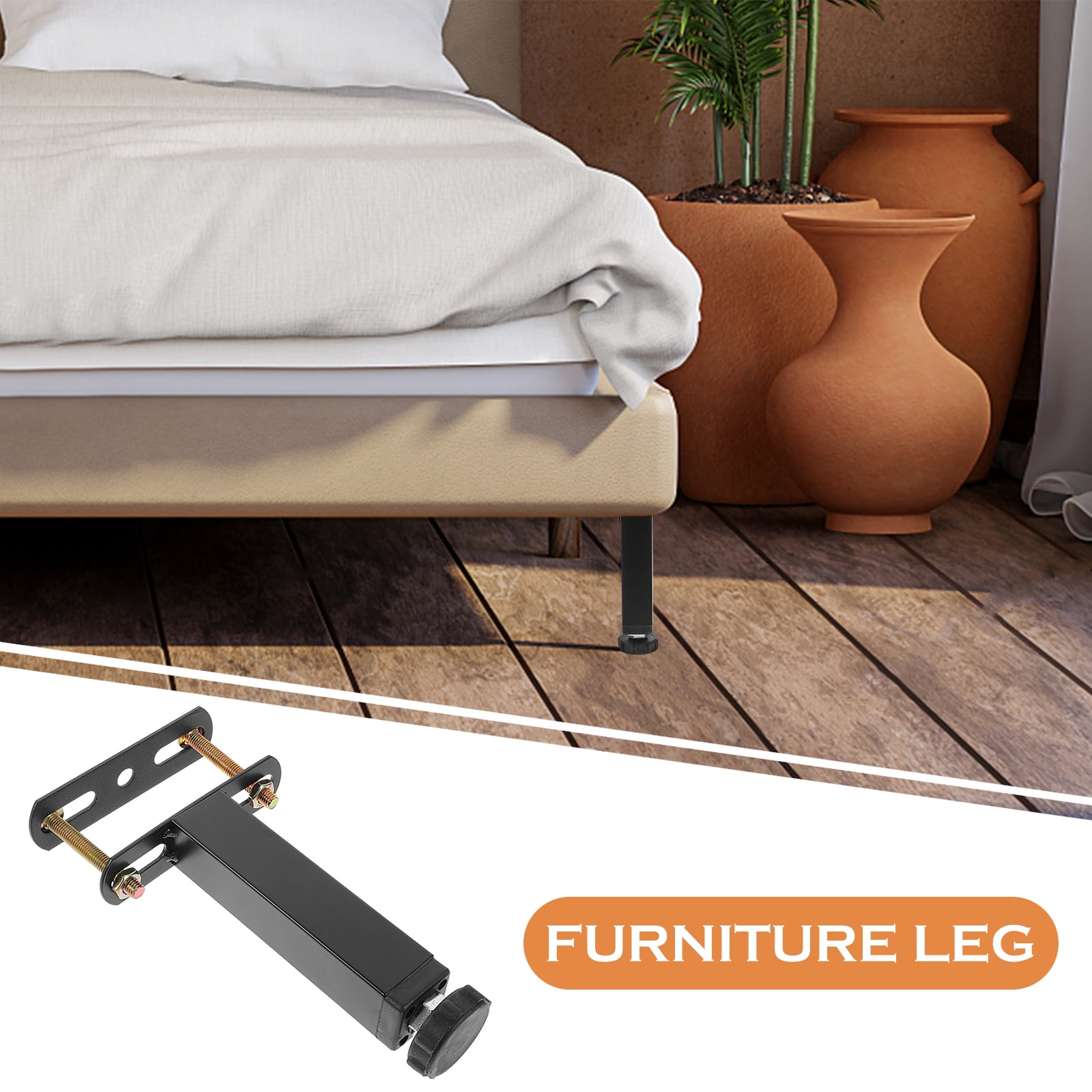 LEXSOMEO 1 Set Bed Frame Support Leg Adjustable Height Center Holder ...