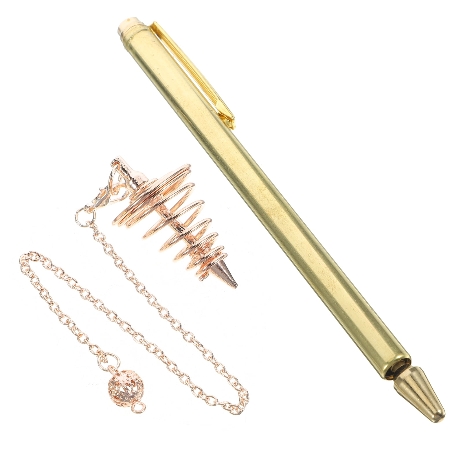 LEXSOMEO 1 Set Brass Dowsing Rod Water Divining Rod Metal Probe Tool ...