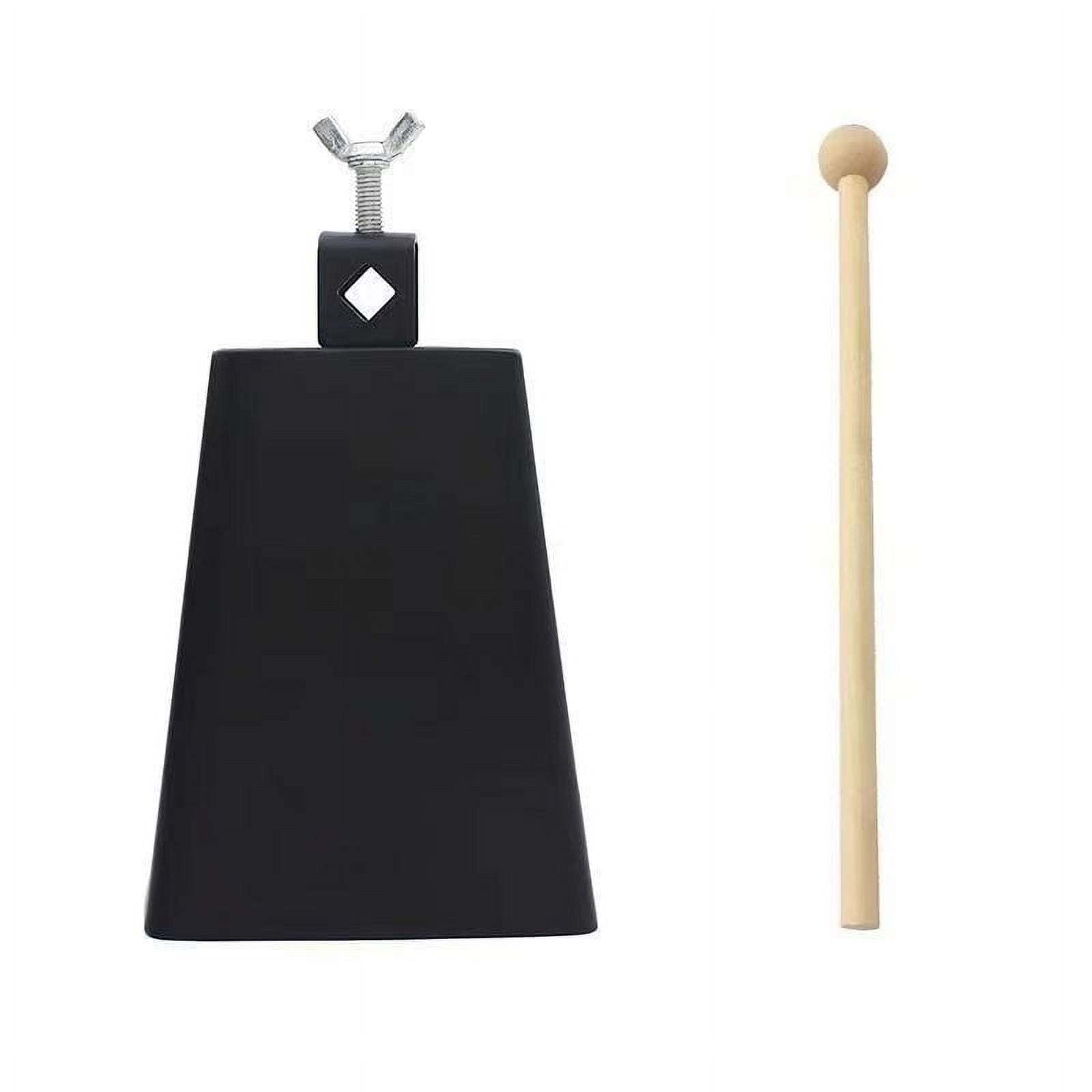 HEMOTON Black Iron Cowbell with Stick Set for Drum Use Versatile ...