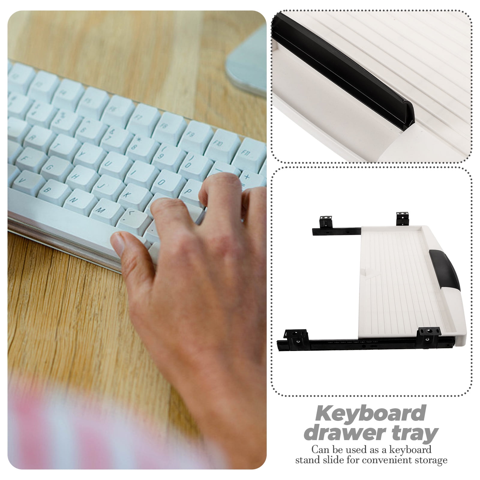 RENACLIPY Renaclipy 1Set Multi-Functional White Plastic Keyboard Stand ...