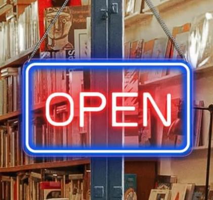 RENACLIPY Led Open Sign Board 1Set 15.7X8.5X0.2In - Walmart.com