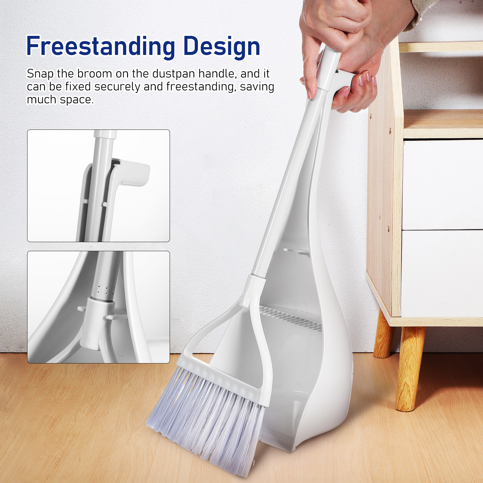 LEXSOMEO 1 Set Mini Broom Dustpan Hand Broom Small Dust Pan Compact ...